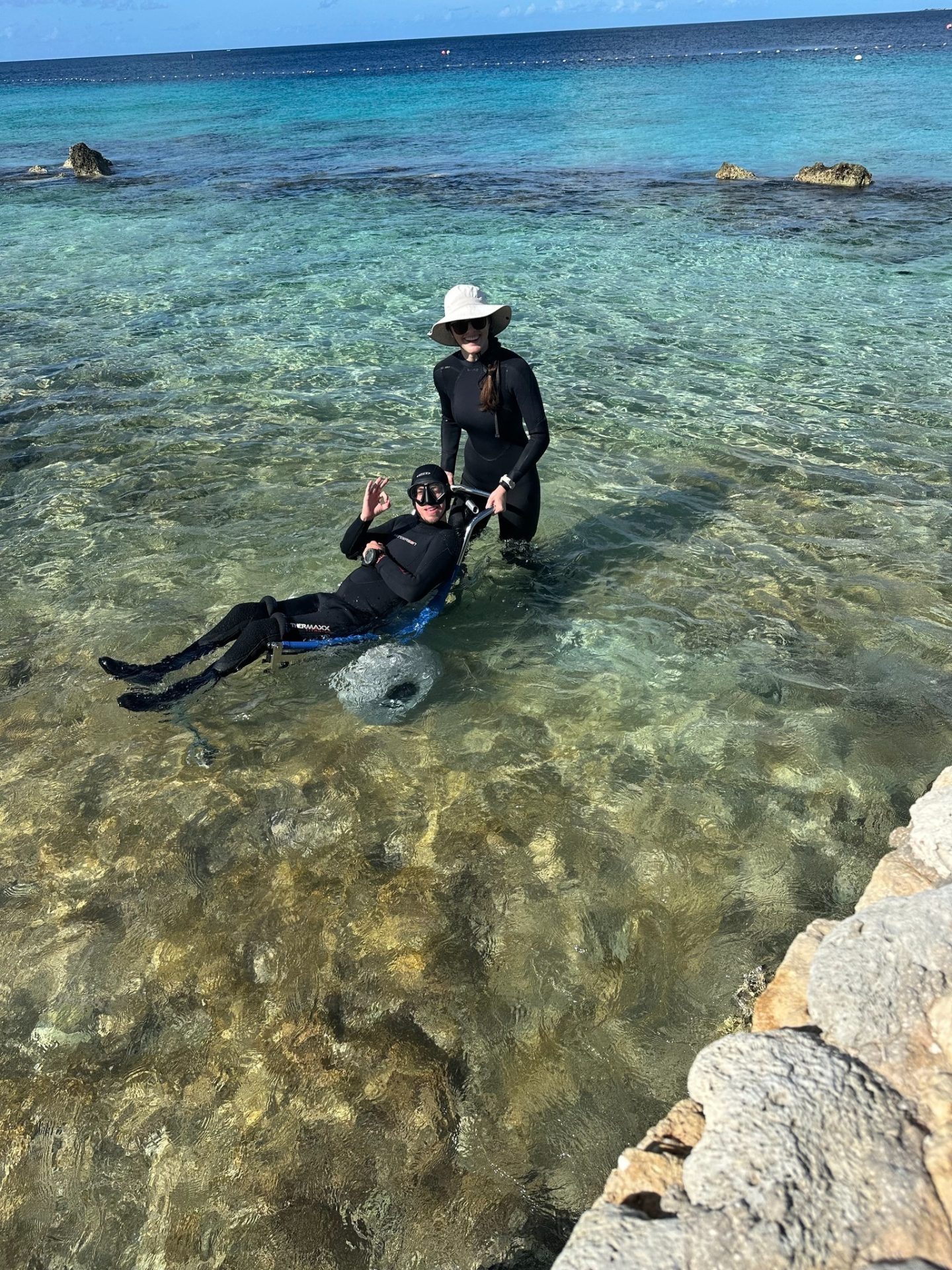 Making diving easier with an adapted wheelchair - Zero Limit