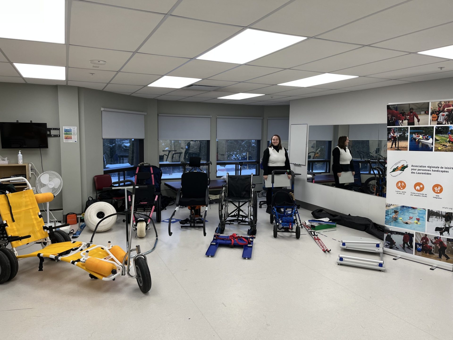 Plenty of equipment available at Arlph des Laurentides - Zero Limit